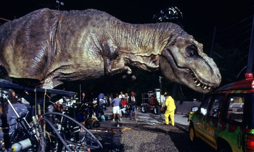 Jurassic Park Animatronic T-Rex Rehearsal | Stan Winston School of ...