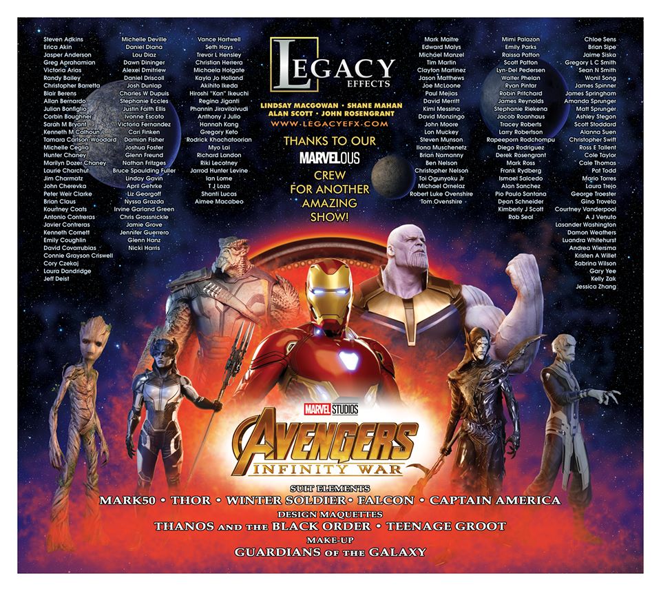 Inside Avengers: Infinity War with Legacy Effects co-founders Lindsay ...