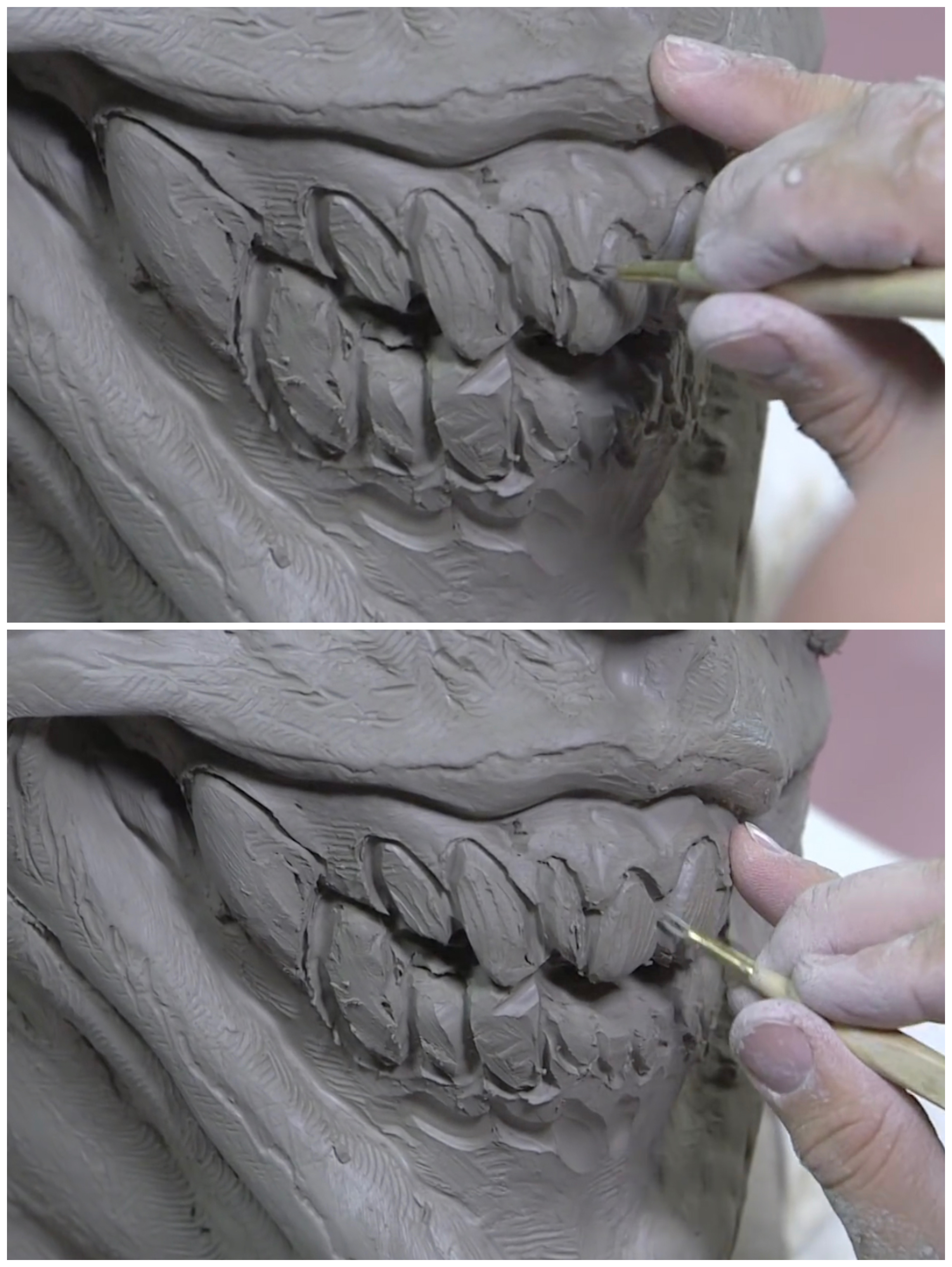 How to Sculpt Teeth and Gums for a Latex Rubber Mask. | Stan Winston ...