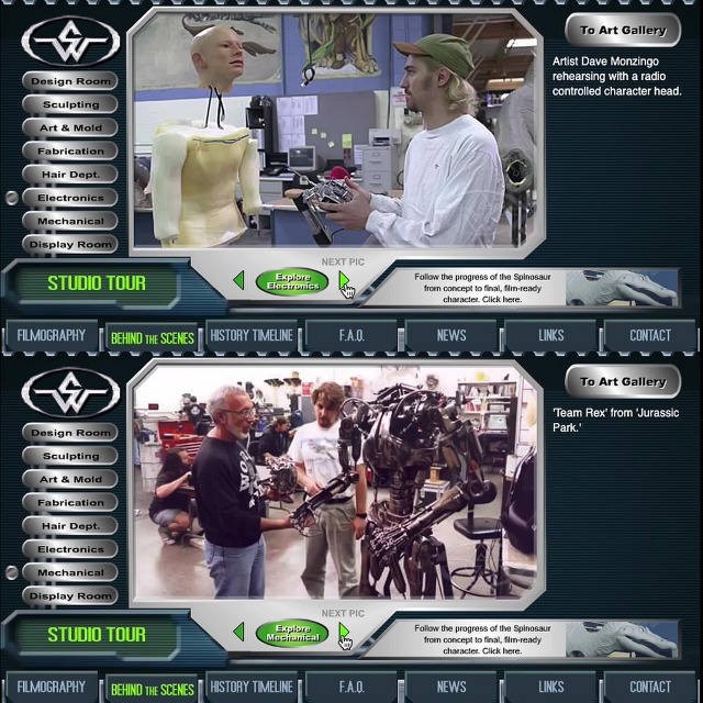 Building the Classic Stan Winston Studio Website | Stan Winston School ...