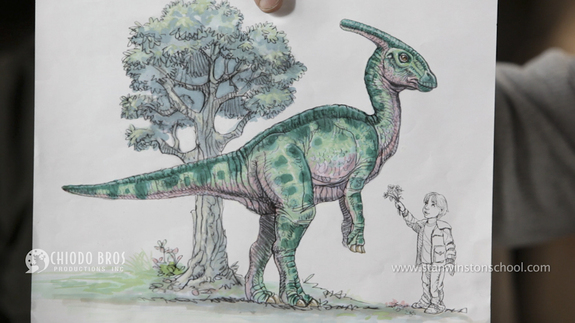 Parasaurolophus Dinosaur "Lily" by the Chiodo Bros. & Santa Barbara Zoo ...
