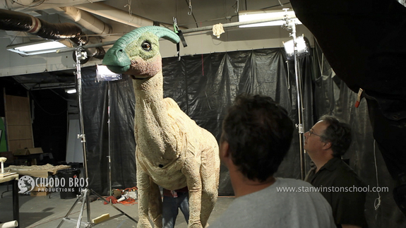 Parasaurolophus Dinosaur "Lily" by the Chiodo Bros. & Santa Barbara Zoo ...