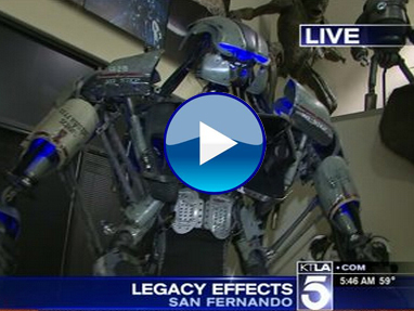 Monsters on the News! - KTLA's Allie Mac Kay Visits the Creature FX ...