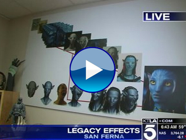 Monsters on the News! - KTLA's Allie Mac Kay Visits the Creature FX ...