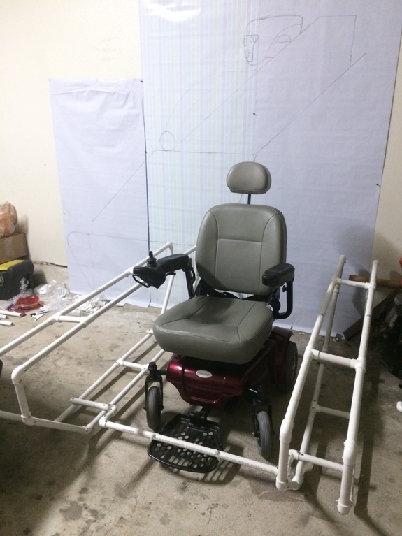 How we made a Terminator T-1 Tank with a wheelchair, PVC pipe ...