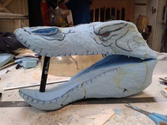 Building Smaug Puppet Head at Northbrook College, UK | Stan Winston ...