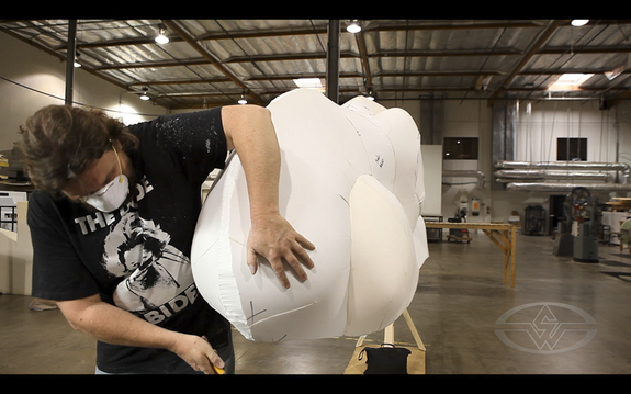 Make a Dinosaur - T-Rex Foam Fabrication - Part 1 with Ted Haines ...
