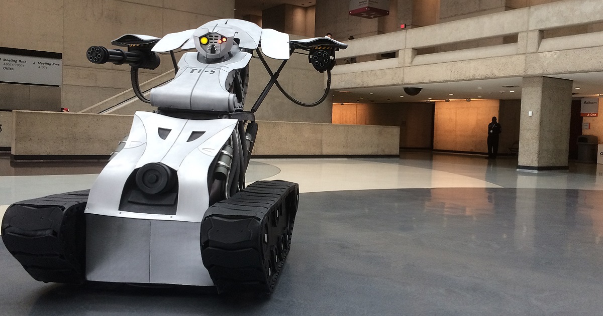 How we made a Terminator T-1 Tank with a wheelchair, PVC pipe ...