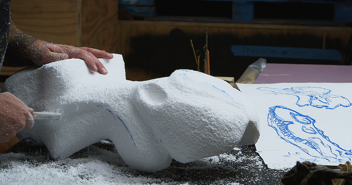 Styrofoam Prop Making Part 1: Designing, Carving & Texturing | Stan ...